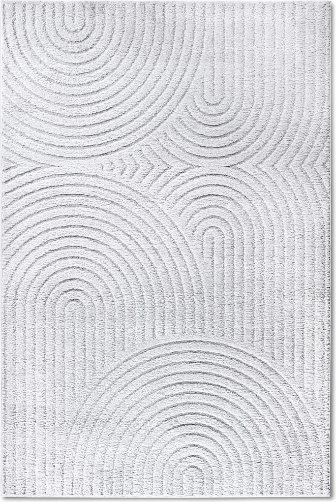 ELLE Decoration, Kusový koberec New York 106203 White, 120x170, bílá, chodba / předsíň
