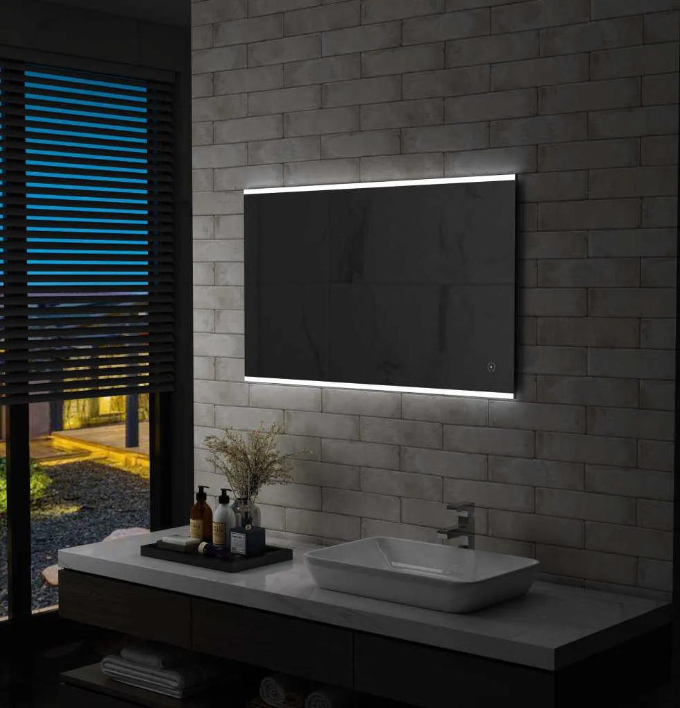 vidaXL Koupelnové zrcadlo s LED světly a dotykovým senzorem 100x60 cm [144734]