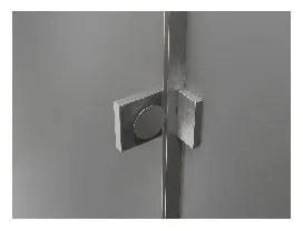 Mexen Lunar T, sklápěcí sprchový kout levý 110 x 80 cm, 8mm čiré sklo, ocelový profil, 834T-110-080-97-00-L