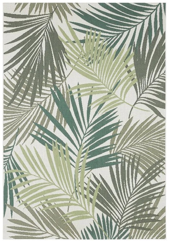 Hanse Home, Kusový koberec Beach 103843 Green/Cream – na ven i na doma, 80x150, zelená, chodba / předsíň
