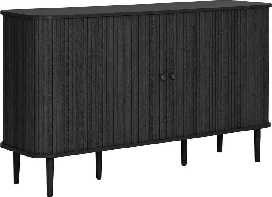 Černá komoda z borovicového dřeva 140x79x40 cm Nikko – House Nordic