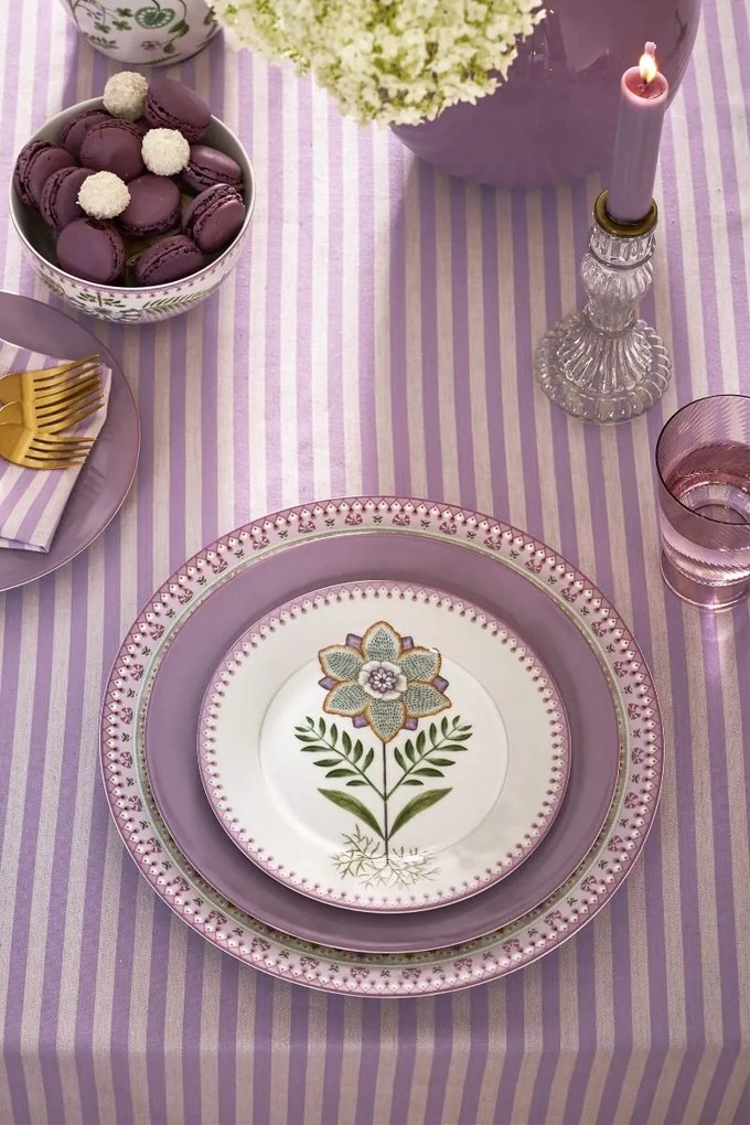 Pip Studio Lily & Lotus snídaňová sada, lila (Porcelánová snídaňová sada)