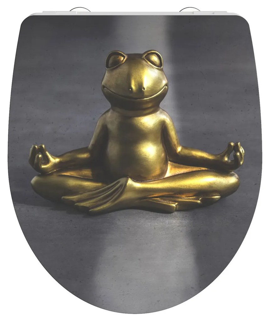 Eisl Sanitär WC prkénko Duroplast Soft Close Relaxing Frog High Gloss 82581