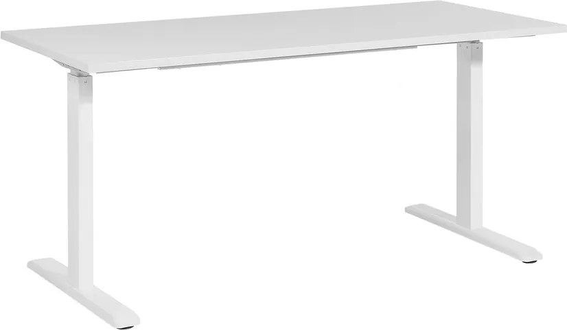 Manuálně nastavitelný psací stůl 180x80 cm bílý UPLIFT