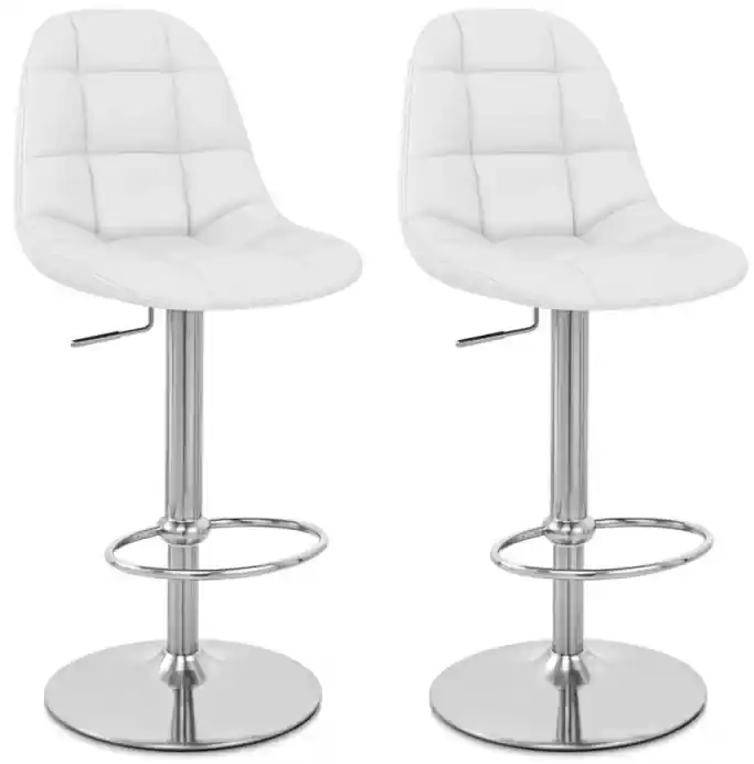 Barová židle 2x Hawaj CL-8023 | bílá | BIANO