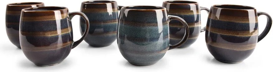 Modrý kameninový hrnek 430 ml Muggies – Salt&amp;Pepper