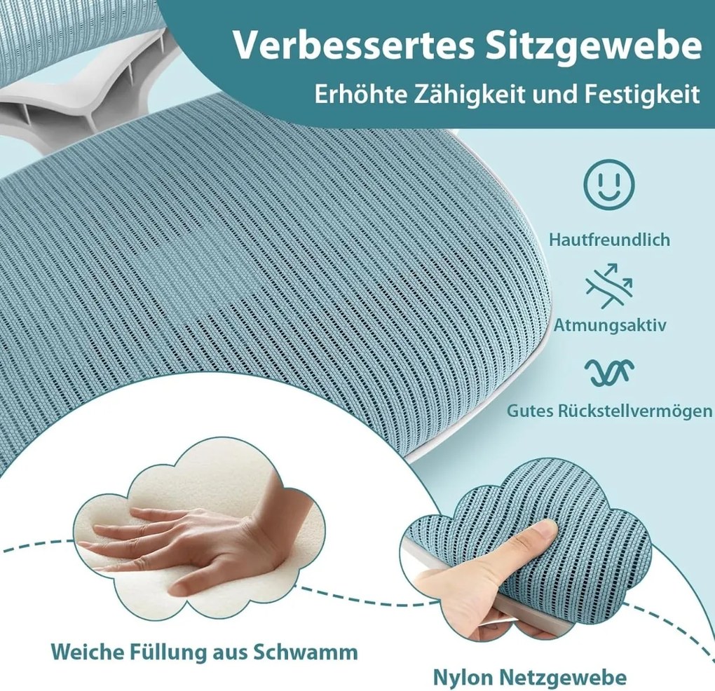 Costway Ergonomická dětská otočná židle s nastavitelnou výškou