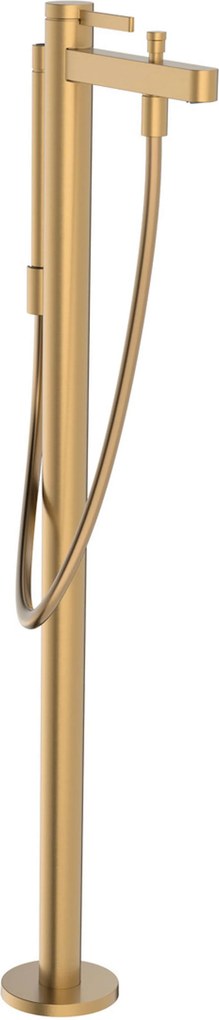 Hansgrohe Finoris - Vanová baterie do podlahy, s příslušenstvím, kartáčovaný bronz 76445140