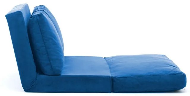 Designová rozkládací pohovka Wandella 120 cm modrá
