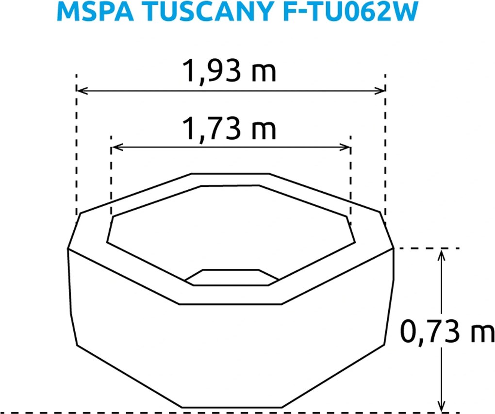 Mspa | Vířivý bazén MSPA Tuscany F-TU062W | 11400279