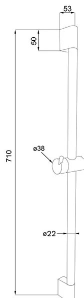 Mereo Mereo, Sprchová sada s termostatickou tlačítkovou podomítkovou baterií - 2 - cestná - oválný kryt, CB60106TB2