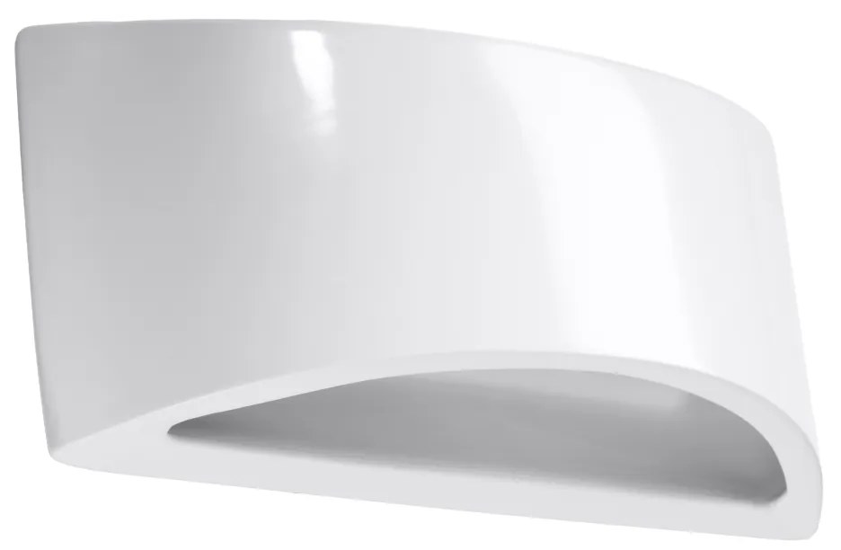 Sollux Lighting Lakované nástěnné svítidlo VIXEN bílý lesk