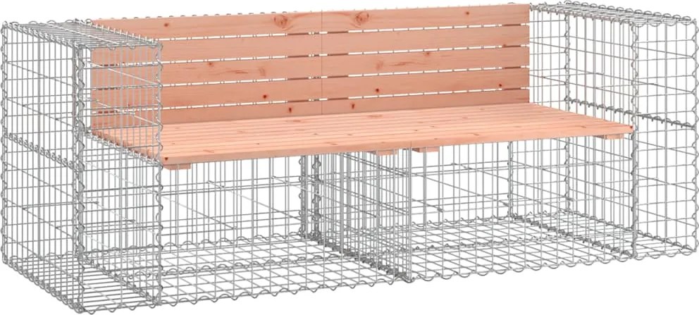 Zahradní lavice gabionový design 184x71x65,5 cm masiv douglasky 3196237