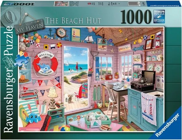 Puzzle ravensburger 150007 plážová chata, můj ráj 1000 dílků