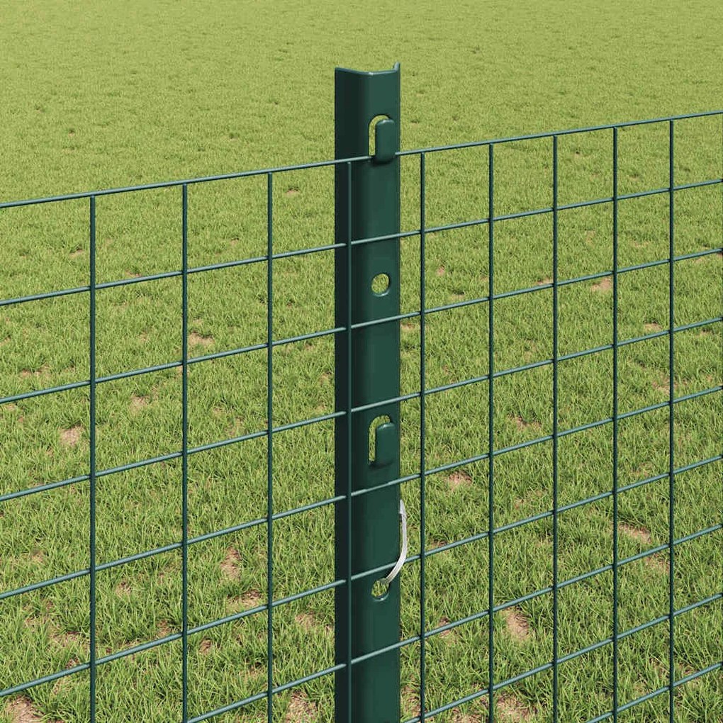 Svařovaná drátěná plotovina s tyčkami 50 x 1,2 m Zelená 3336521