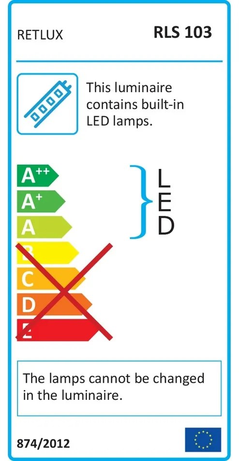 Retlux RLS 103 Samolepící LED pásek teplá bílá, 3 m