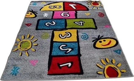 HU Vícebarevný dětský koberec „Kids – skákací hra“ Rozměr: 60x100 cm