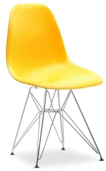 design4life Jídelní židle MOBI žlutá
