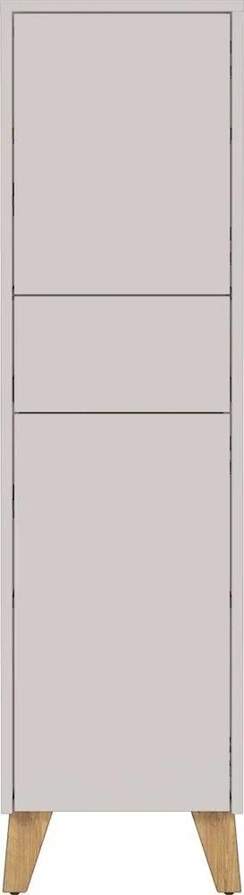 Krémová matná vysoká koupelnová skříňka 33x123 cm Arnea – Germania