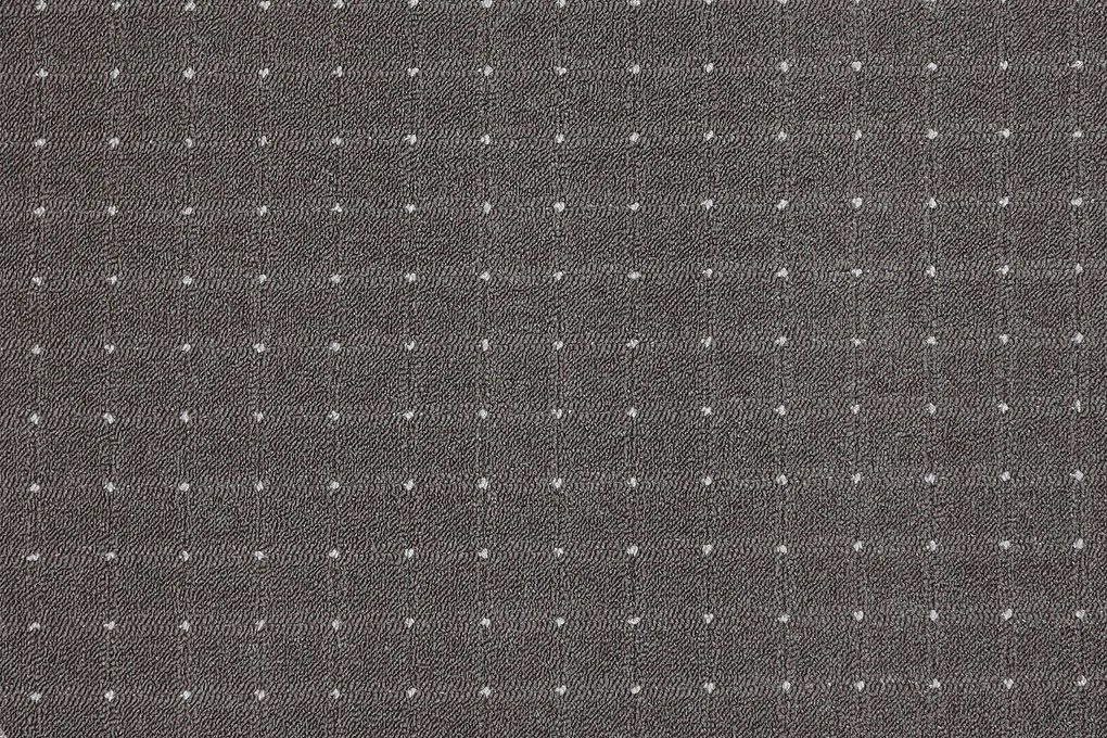 Condor Carpets, Kusový koberec Udinese hnědý čtverec, 180x180, hnědá, chodba / předsíň