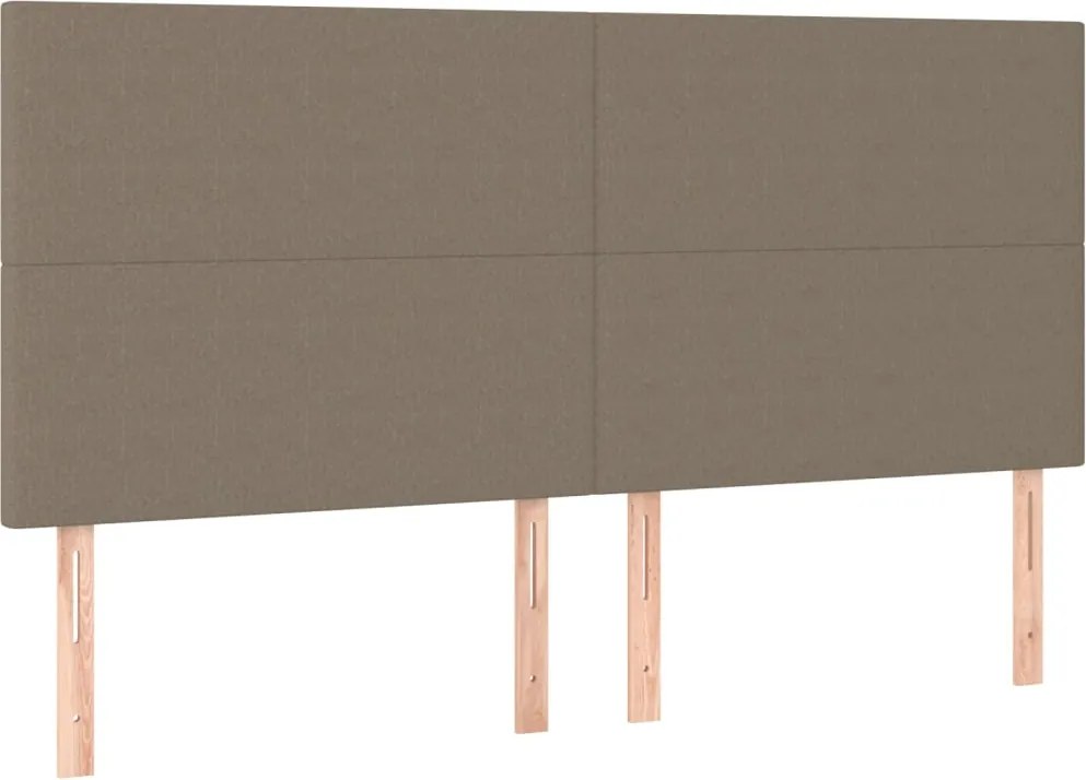 Box spring postel s matrací taupe 180x200 cm textil 3137017