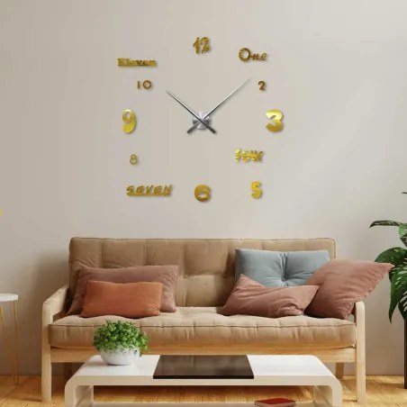 Moderní, designové nalepovací nástěnné hodiny | SENTOP 12S007-12S033