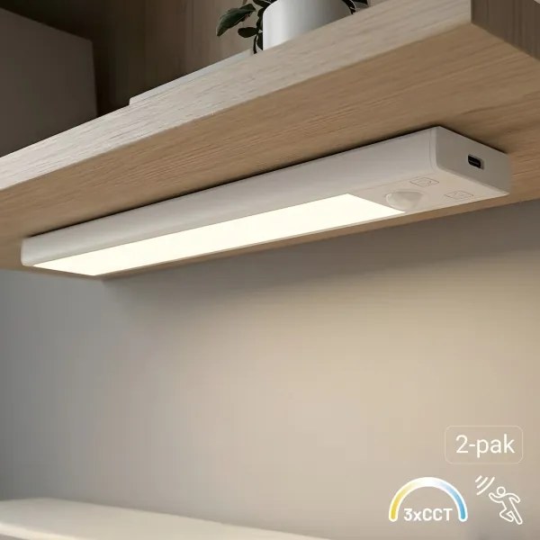 SADA 2x LED Nab. osvětlení nábytku se senz. VIRO LED/1W/800 mAh 20 cm CCT bílá