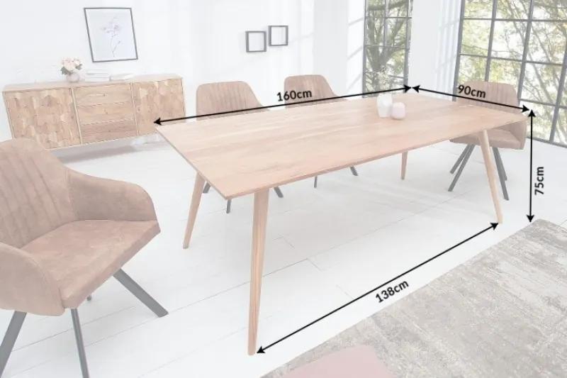 Jídelní stůl Mystic Living 160cm akát / 38418