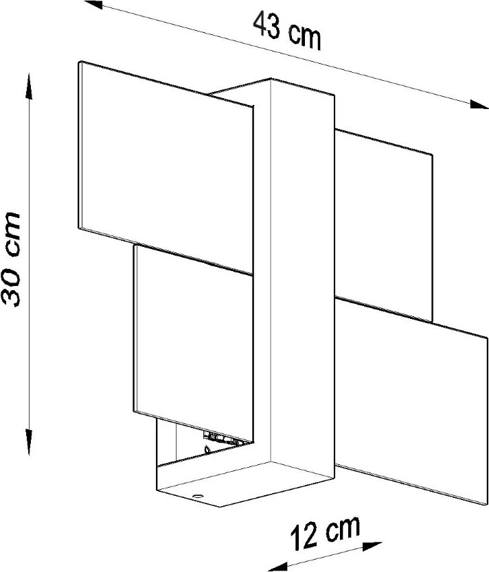 Sollux Lighting Nástěnné svítidlo FENIKS 1 bílé