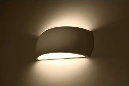 Nástěnné keramické svítidlo SOLLUX Pontius G9 1x60W bez zdroje SL.0835 bílá