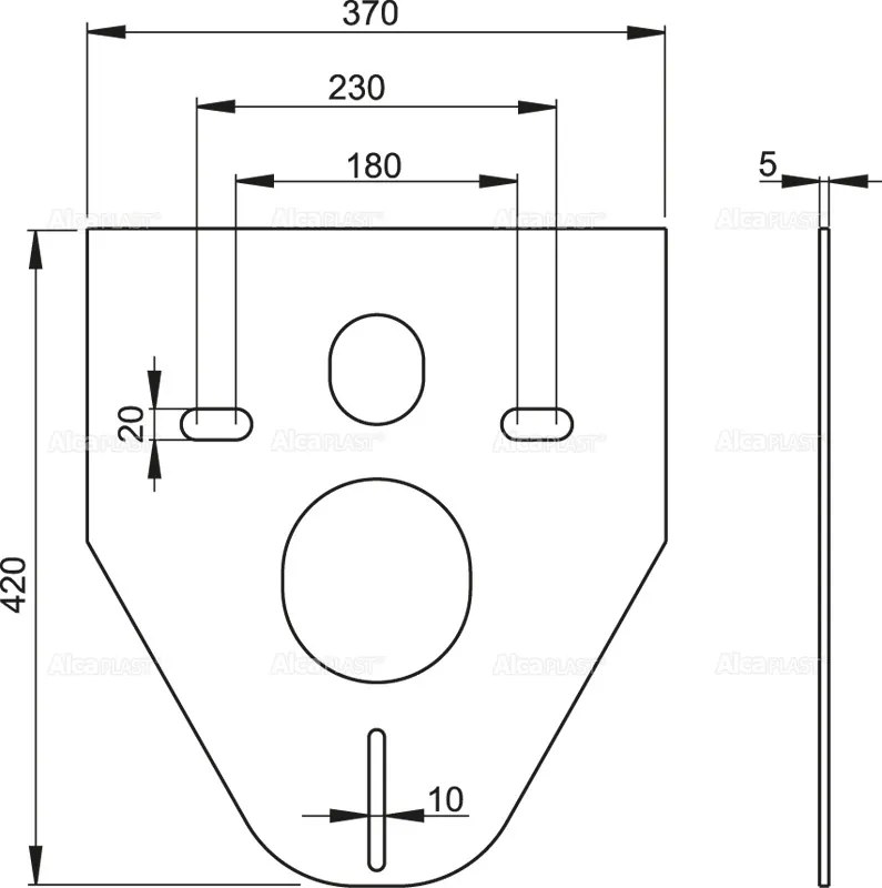 Alcaplast AM101/1120 Sádromodul komplet do sádrokartonu se závěsným WC Creavit STANDARD TP320 + bidet 2v1 new