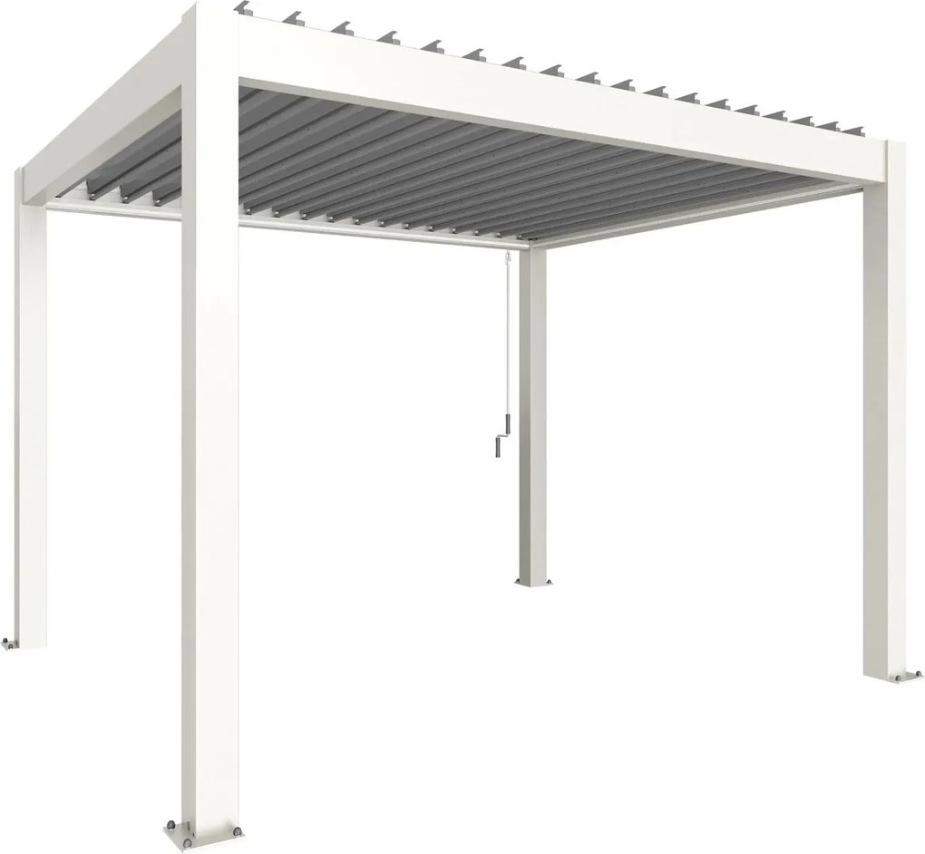 Biohort Pergola 3,5 x 3 bílá/stříbrná 367,5 x 312 cm