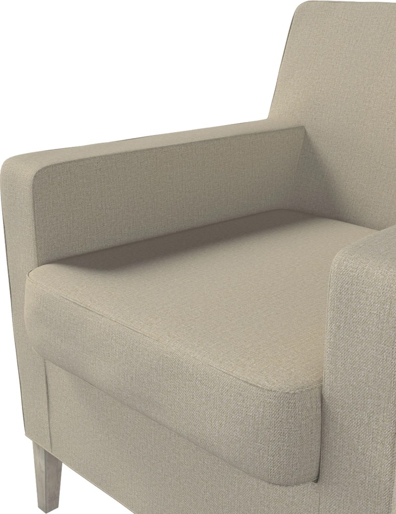 Potah na křeslo IKEA Karlstad barva béžová látka pletený vzor