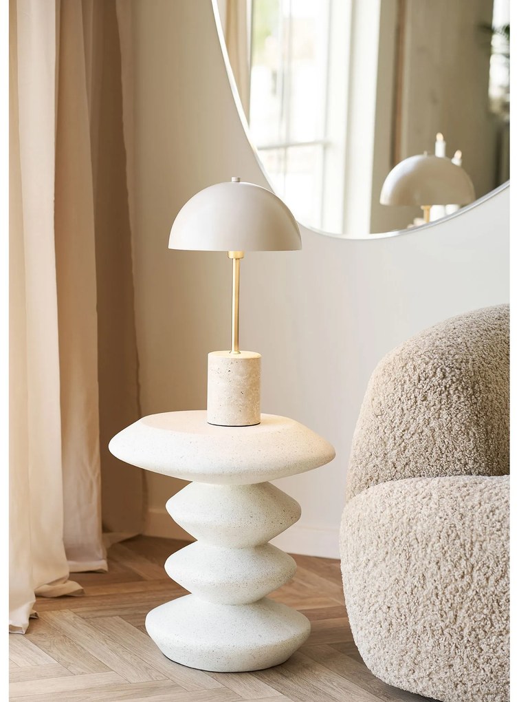 House Nordic Odkládací stolek BLACKBURN bílý ø36 cm