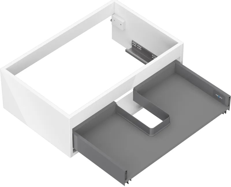 Mexen Box-A, závěsná skříňka 70 cm, 1 zásuvka, bílá lesklá, 91AX0-0700-235-1-00