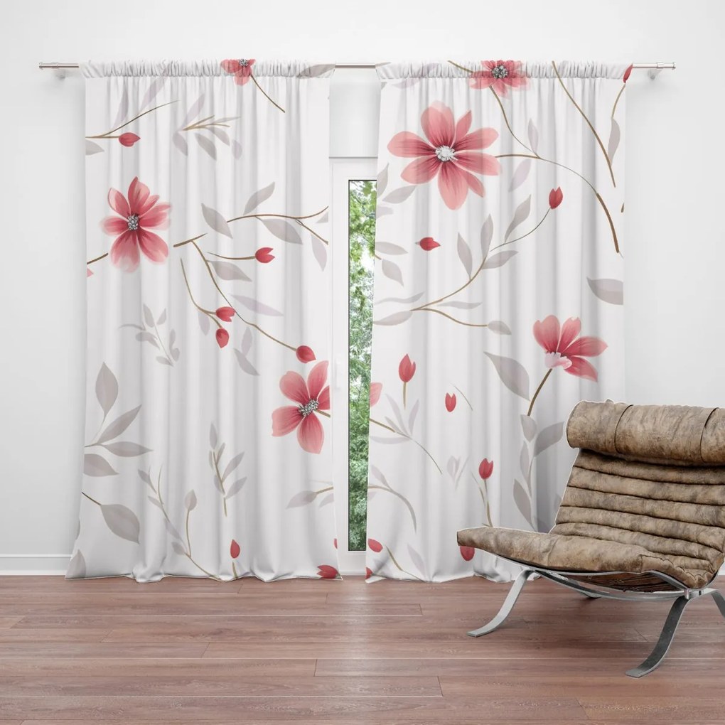 Sablio Závěs Přírodní elegance: 2ks 140x250cm