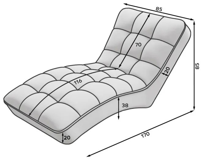 Relaxační křeslo LOREN - Savoi 100