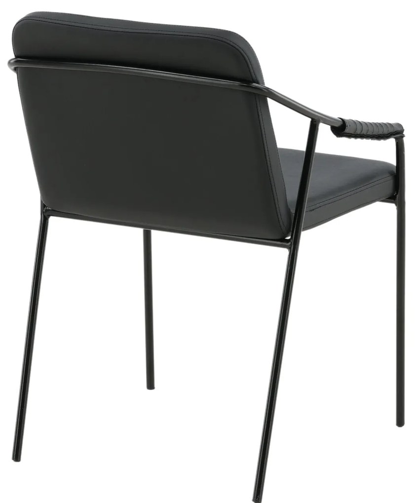 Jídelní židle Tvist, 2ks, černá, S53xD59xV77