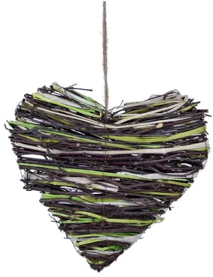 Dekorativní věnec ve tvaru srdce Ego Dekor Levand, ⌀ 25 cm