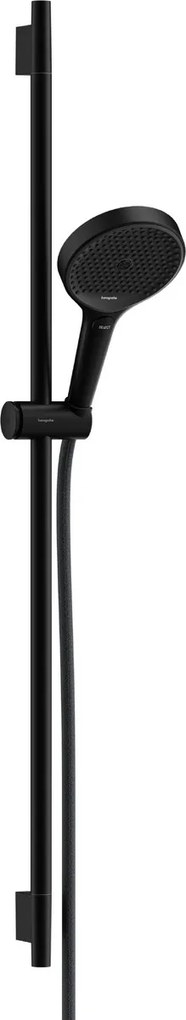 Hansgrohe Rainfinity, sprchová sada 130 3jet s tyčí S Puro 90 cm, černá matná, HAN-28743670