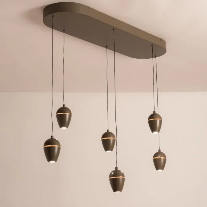 Závěsné stmívatelné LED svítidlo Cosmo Brown 6