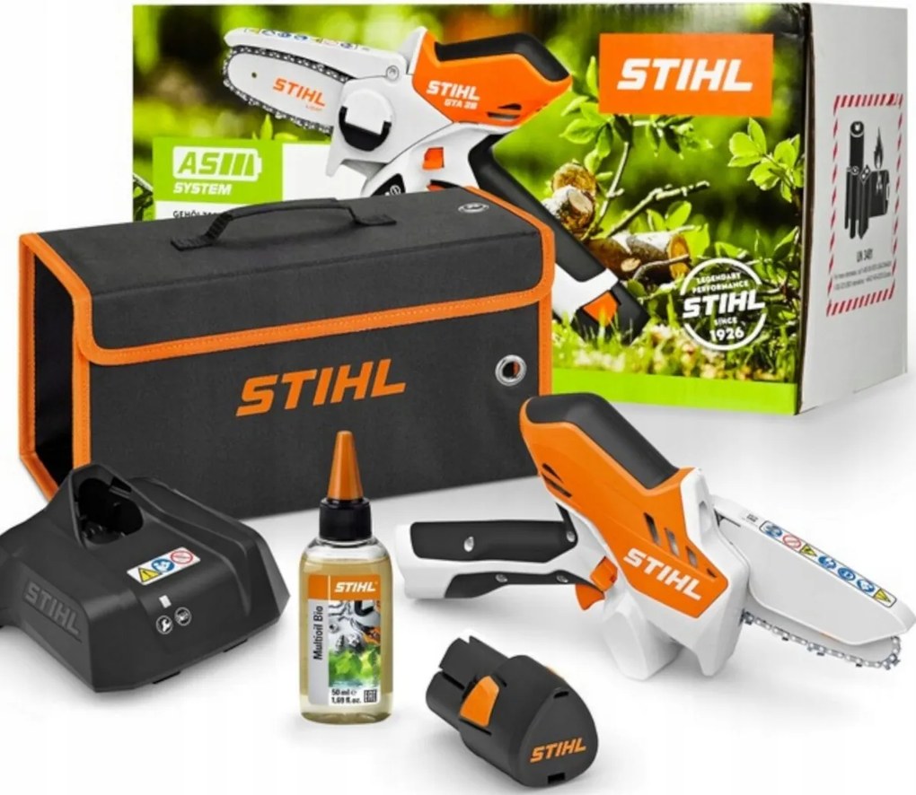 Pila Akumulátorová Řezačka Na Dřevo Stihl Gta 26 Set