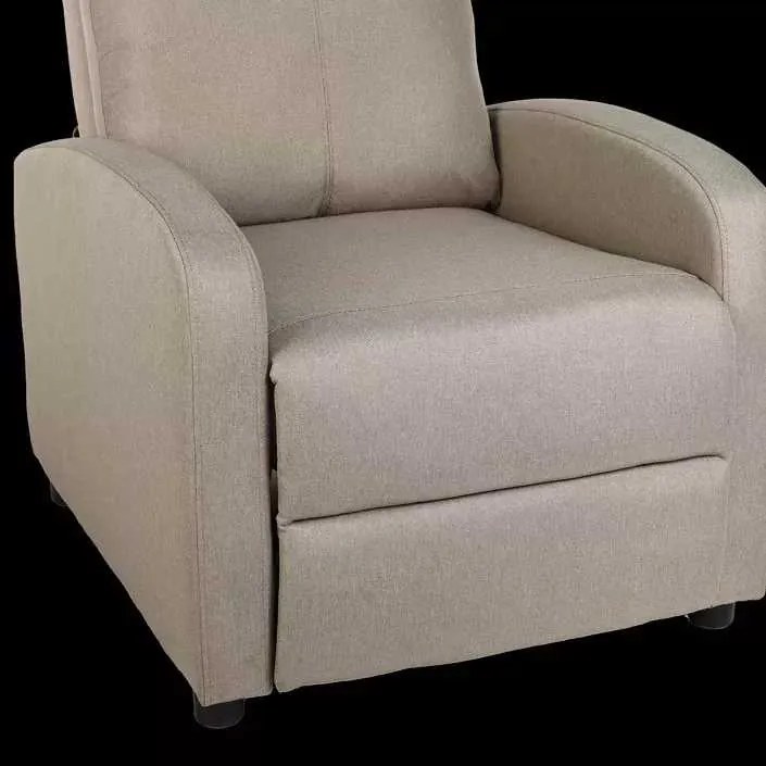 LuxuryForm DESIGN Televizní křeslo RUFO s polohováním - béžové