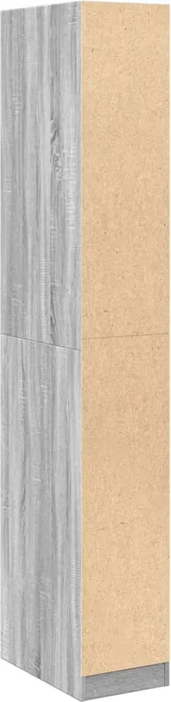 Šatní skříň šedá sonoma 30 x 50 x 200 cm kompozitní dřevo 3307707