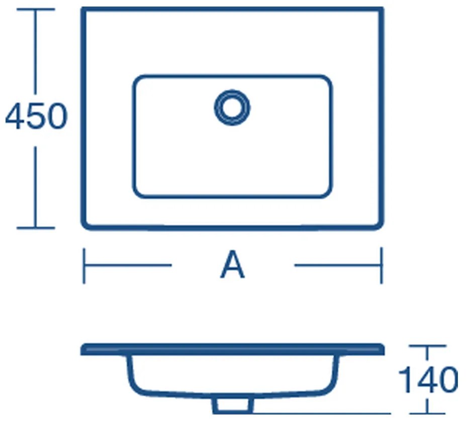 Ideal Standard Tempo - Nábytkové umyvadlo 60 cm, Bílá, E066801