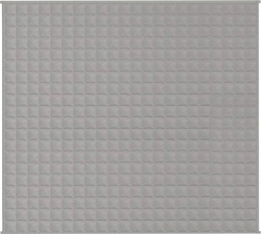 Zátěžová deka šedá 200 x 220 cm 13 kg textil 3154787