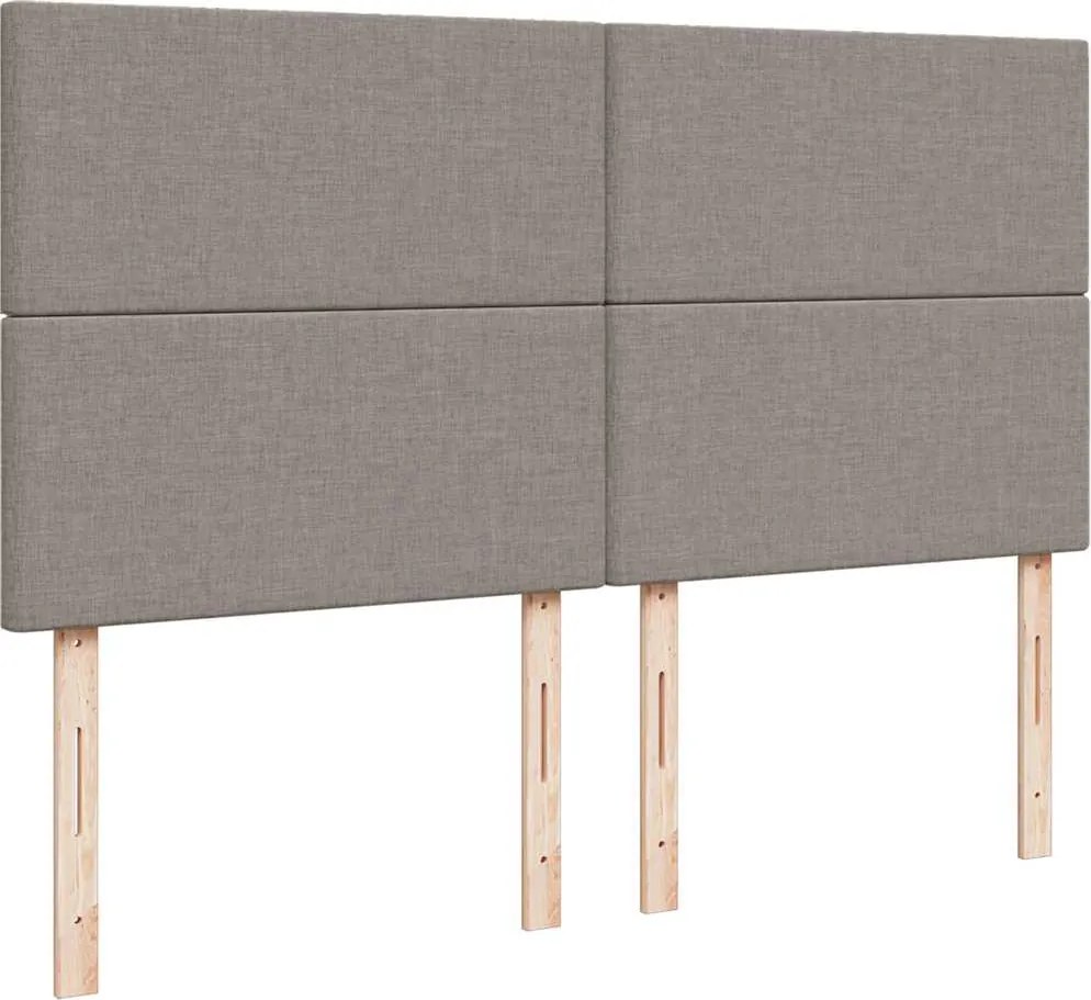 Box spring postel s matrací taupe 180x200 cm textil 3292132