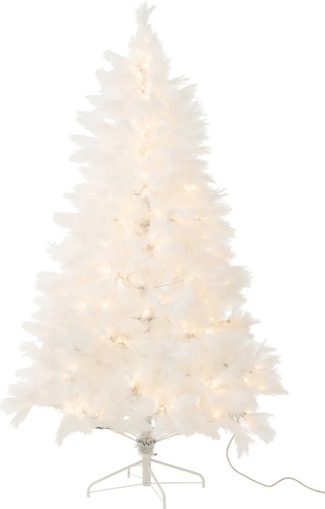 Bílý nadýchaný vánoční strom Boho Pampa 400 LED – 132*132*210 cm