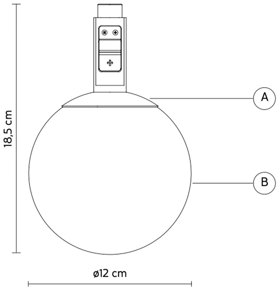 Karman designová závěsná svítidla Stant Bulb (Ø12 cm)