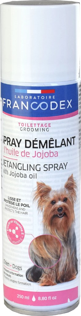 Rozčesávací sprej s jojobovým olejem na psí srst